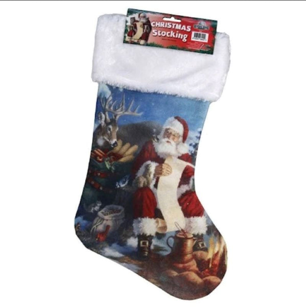Santa's Wish List Christmas Stocking 030 | Buffalo Trader Online