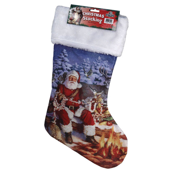 Campfire Santa Christmas Stocking 031 | Buffalo Trader Online