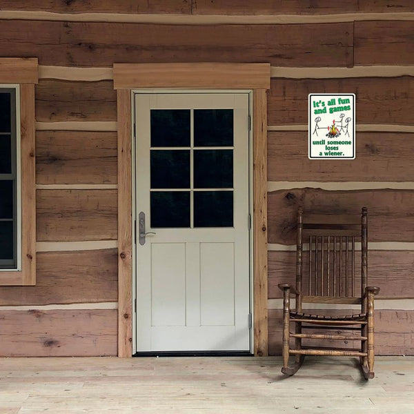 It's All Fun and Games Tin Sign 1491 | Buffalo Trader Online