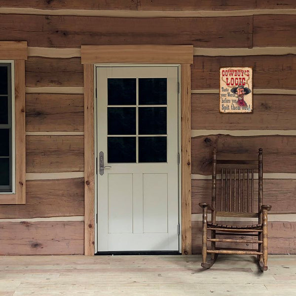 Cowboy Logic Tin Sign 2663 | Buffalo Trader Online