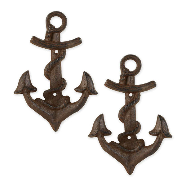 Anchors With Rope Wall Hooks - Set of 2 4506588 | Buffalo Trader Online