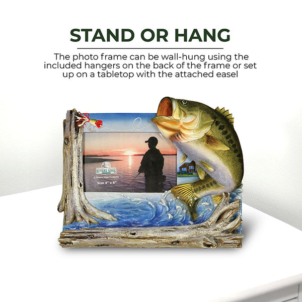 Bass Fishing 4x6 Picture Frame 470 | Buffalo Trader Online