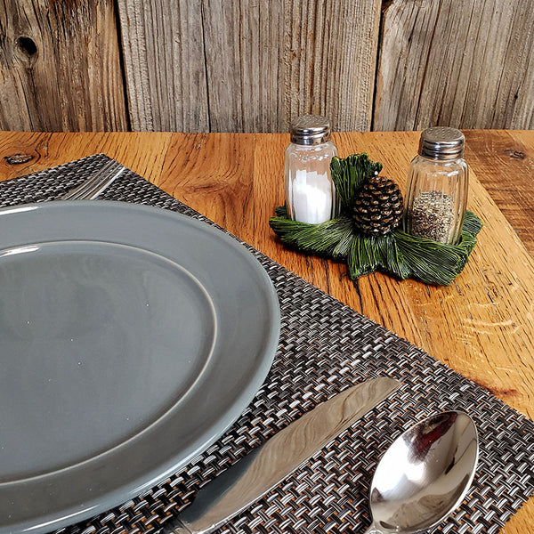 Pinecone Branch Salt & Pepper Shakers 547 | Buffalo Trader Online