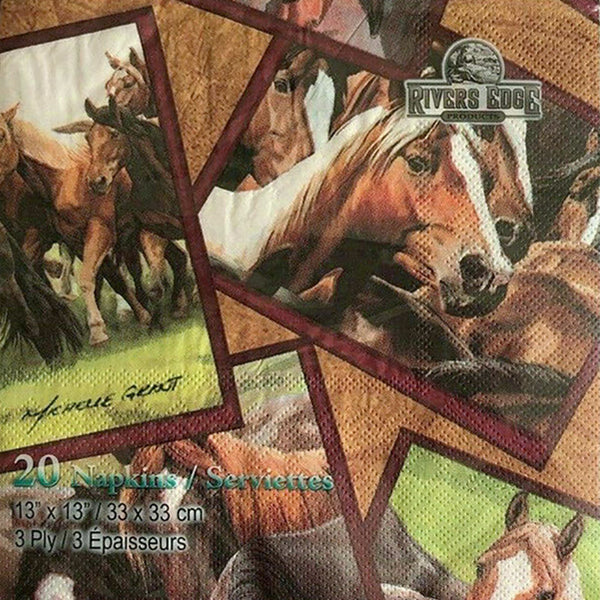 Horse Themed Paper Dinner Napkins 627 | Buffalo Trader Online