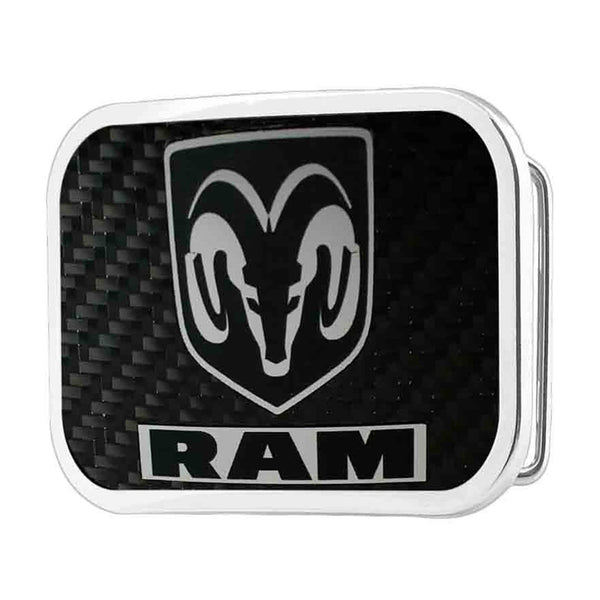 Dodge Ram Carbon Fiber Reverse Brushed Belt Buckle BU-RAM-CRBN ...