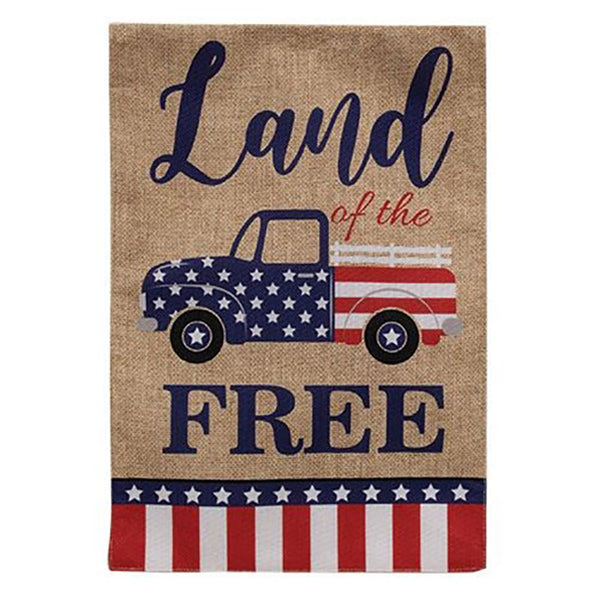 Land Of The Free Americana Garden Flag G10220122 | Buffalo Trader Online