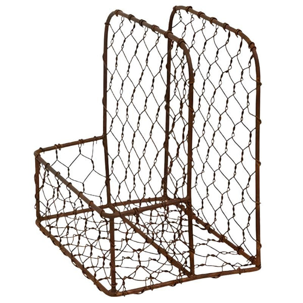 Rusty Chicken Wire Napkin Holder G13491R | Buffalo Trader Online