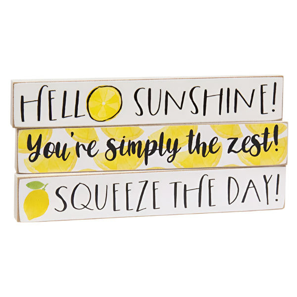 Lemon Themed Mini Stacking Signs G35765 | Buffalo Trader Online