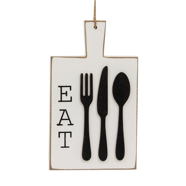 EAT Silverware Wall Sign G35860 | Buffalo Trader Online