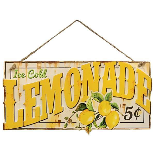 Vintage Ice Cold Lemonade 5 Cents Sign G75044 | Buffalo Trader Online