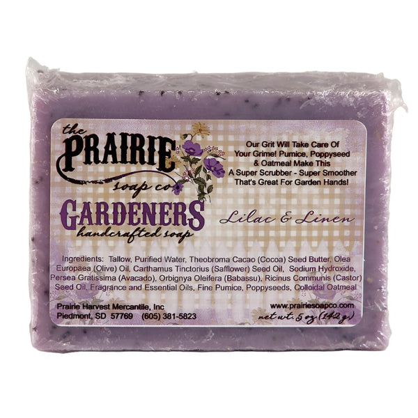 Prairie Soap Co. Lilac & Linen Gardeners Scrubby Hand Soap HB1043 ...