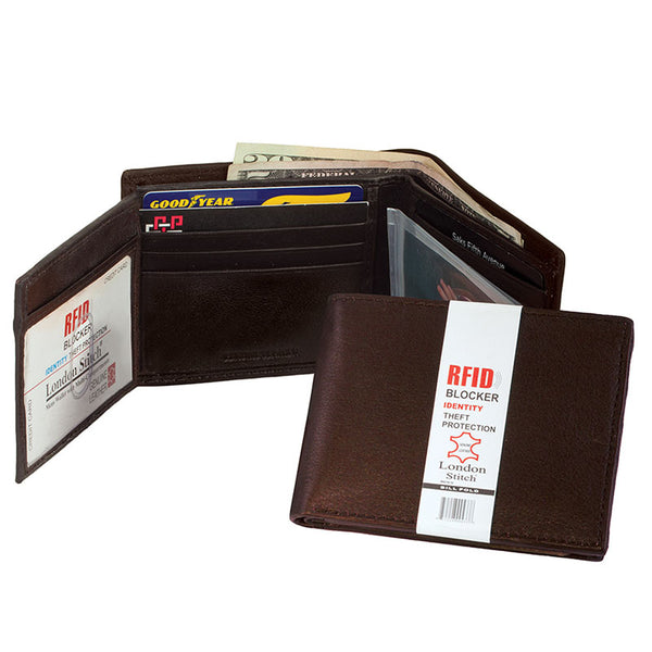 Mens Leather RFID Blocker Wallet MIN-51401 | Buffalo Trader Online