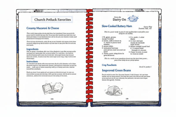 Church Potluck Favorites Cookbook Q934203 | Buffalo Trader Online