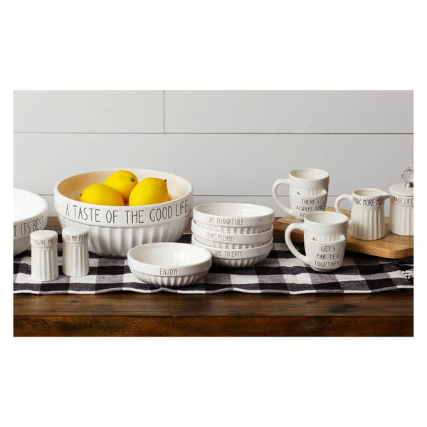 Ceramic Divided Condiment Bowl and Spoon Set 8PT1185 | Buffalo Trader ...