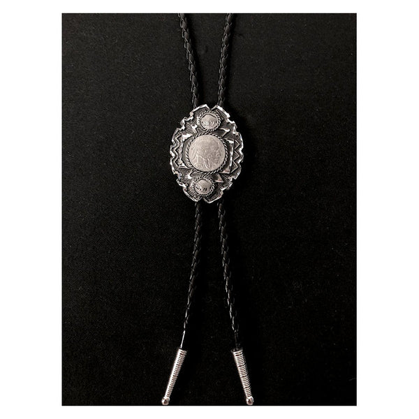 Indian Head Coin Bolo Tie BT-132 | Buffalo Trader Online